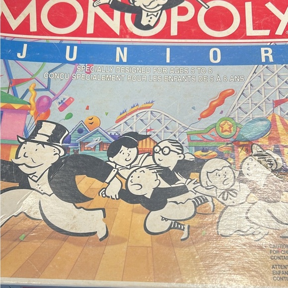 Monopoly | Games | Vtg 99 Monopoly Junior Board Game Complete | Poshmark